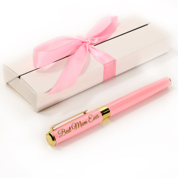 Personalised Premium White Metal Rollerball Pen + Gift Box | Wedding ...